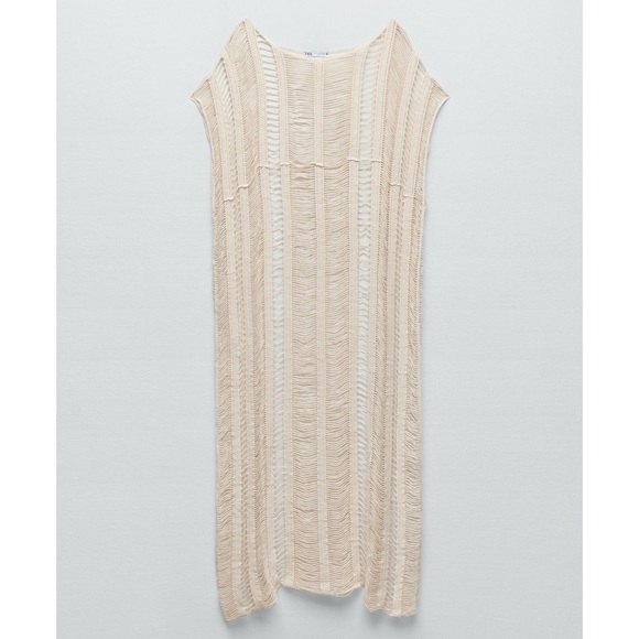 Zara | Dresses | Zara Open Weave Midi Tunic Size Small | Poshmark